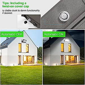 bulbeats 6 Pack 70W LED Wall Pack Lights with Dusk to Dawn Photocell, 5000K Daylight IP65 Waterproof Wall Mount Outdoor Security Lighting Fixture for Garage, Energy Saving Upto 2600KW*6/5Yrs(5Hrs/Day)