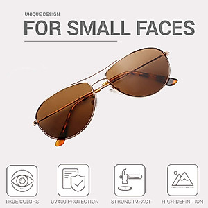 MAXJULI Baby Sea Polarized Aviator Sunglasses for Small to Medium Face 8017&8018