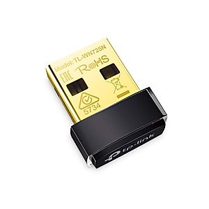 TP-Link TL-WN725N 150 Mb WirelessN Nano USB Adapter 2.4 GHz Black TPLink