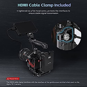 SmallRig A7 IV Cage with Top Handle and Clamp for HDMI Cable, Basic Kit for Sony Alpha 7R V/Alpha 7 IV/Alpha 7S III - 3708