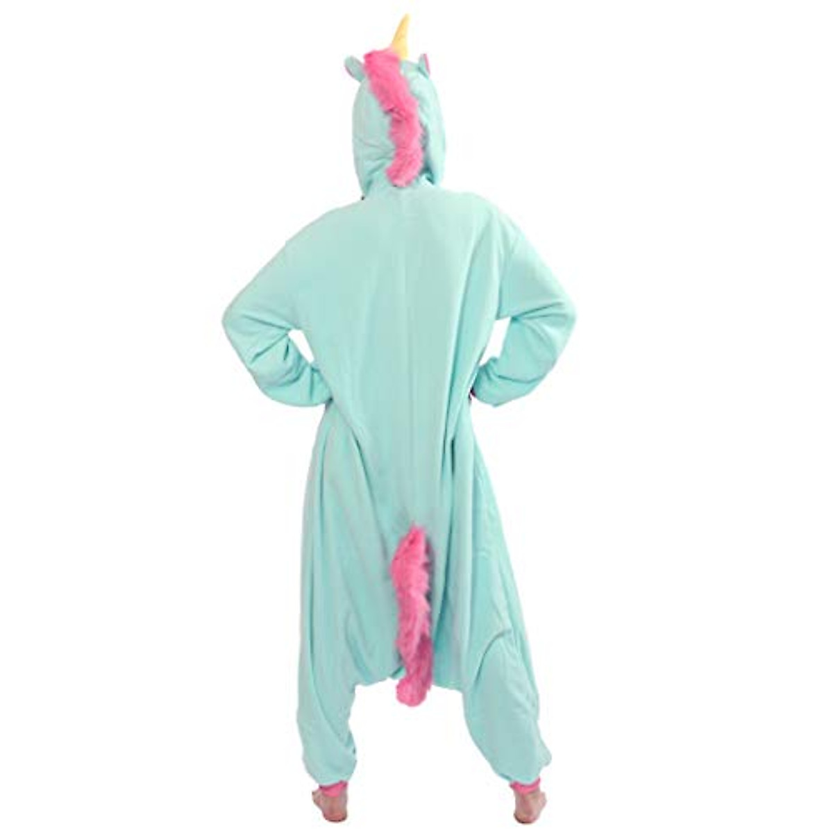 SAZAC Blue Unicorn Kigurumi - Onesie Jumpsuit Halloween Costume (Adults)