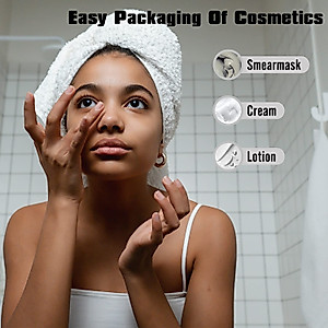 IFDGCTK 1OZ/30ML Clear Airless Pump Bottles, Lotion Dispenser Travel with Pump, Vacuum Plastic Travel Size Lotion Bottle for Foundation, Creams, Cosmetic(6 Pack)