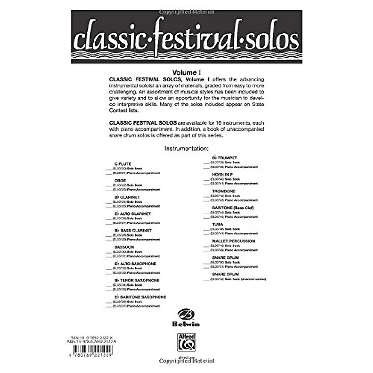 Solo Sounds for Trumpet, Vol 1: Levels 1-3 Solo Book