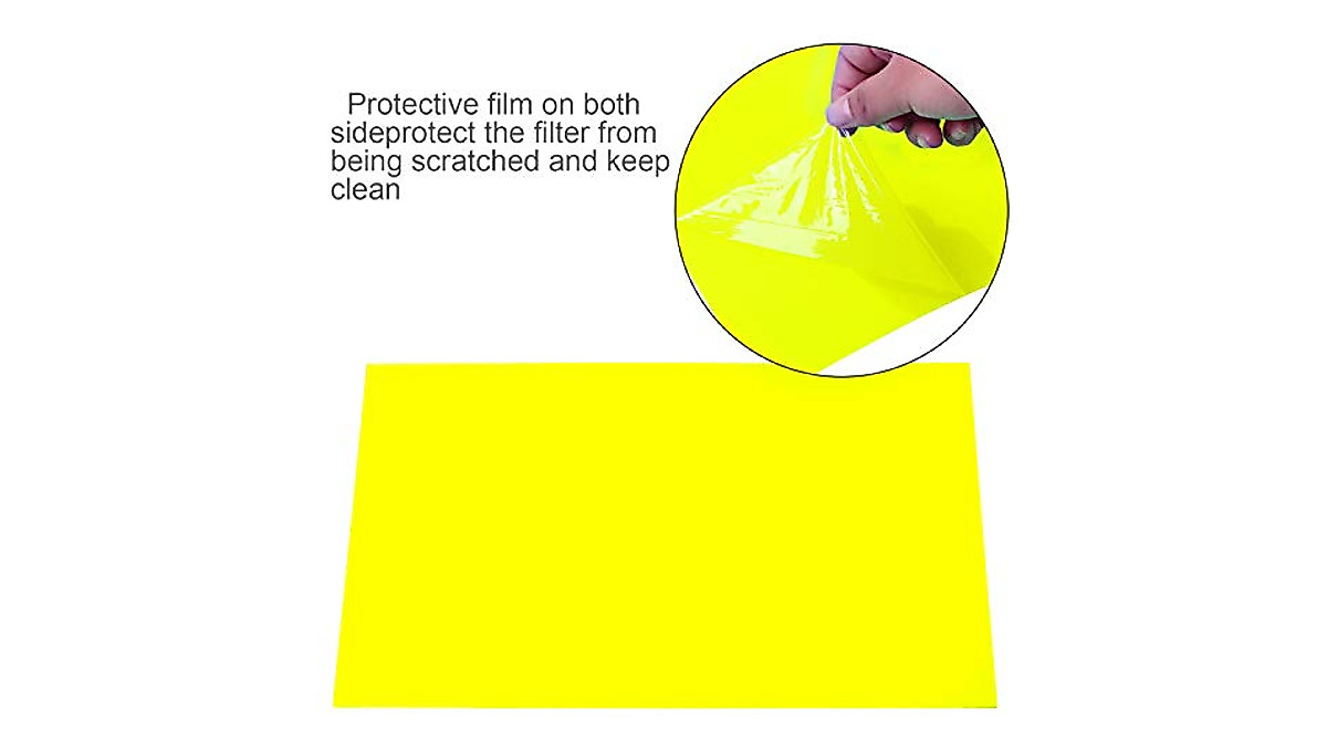 Pangda 9 Pack Yellow Gel Light Filters for Photography