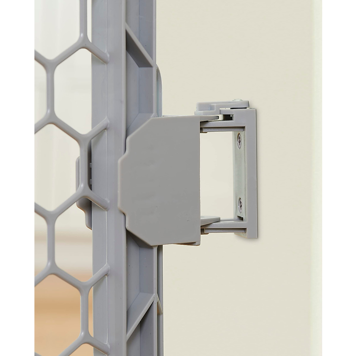 Regalo Plastic 192-Inch Super Wide Adjustable Baby Gate and Play Yard with Door, Award Winning Brand, 2-in-1, Bonus Kit, Includes 4 Pack of Wall Mounts, Gray