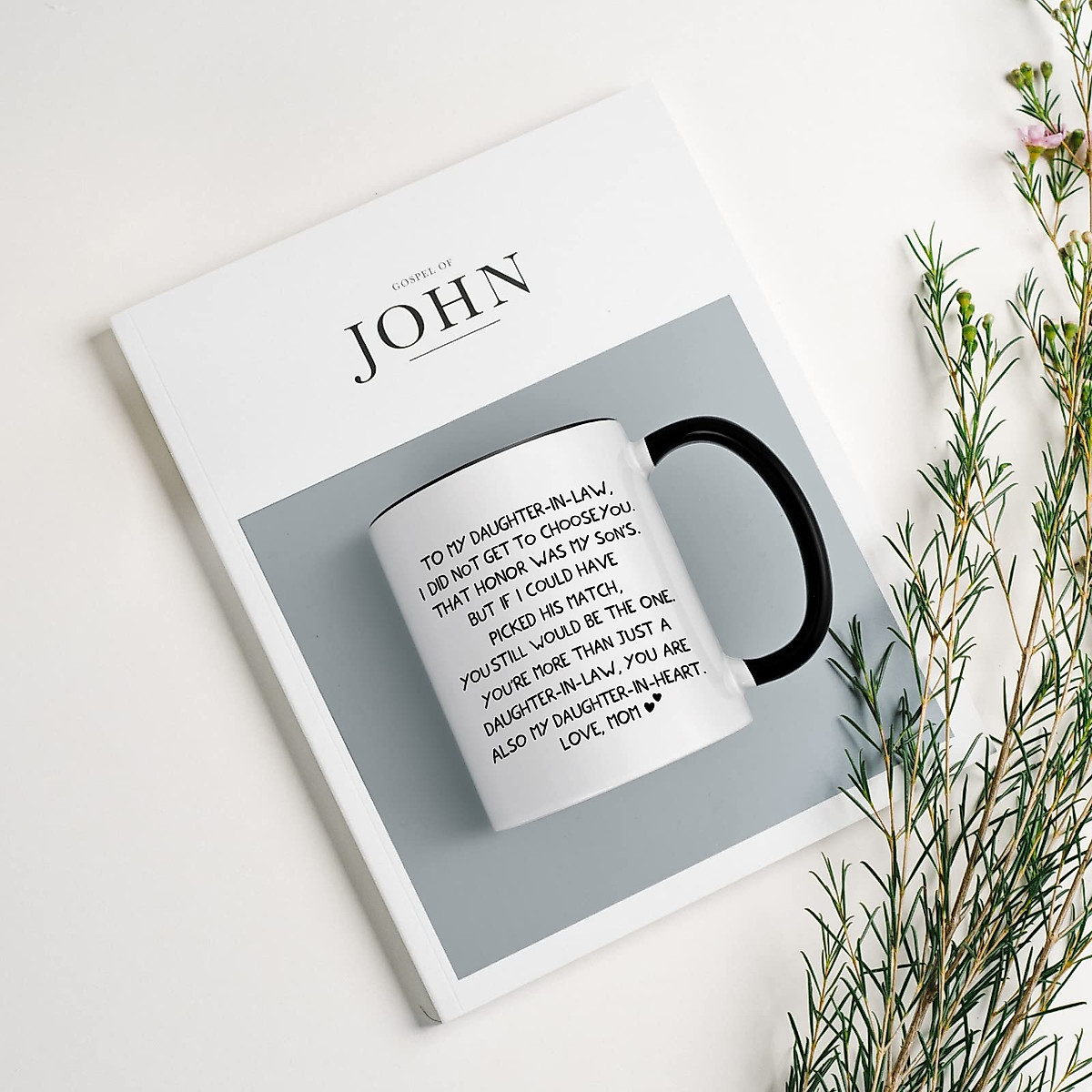 YHRJWN - Daughter In Law Gifts, Funny Daughter In Law Coffee Mug, Gifts for Daughter In Law form Mother In Law, Mothers Day Gifts for Women Daughter In Law, Christmas Birthday Gifts for 11 Oz