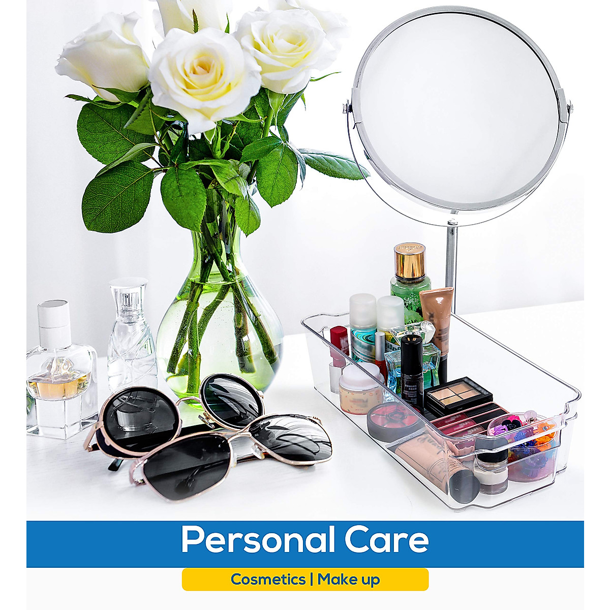 Utopia Home Pantry Organizer - Set of 10 Refrigerator Organizer Bins - Fridge Organizer for Freezers, Kitchen Countertops and Cabinets - BPA Free (Clear)