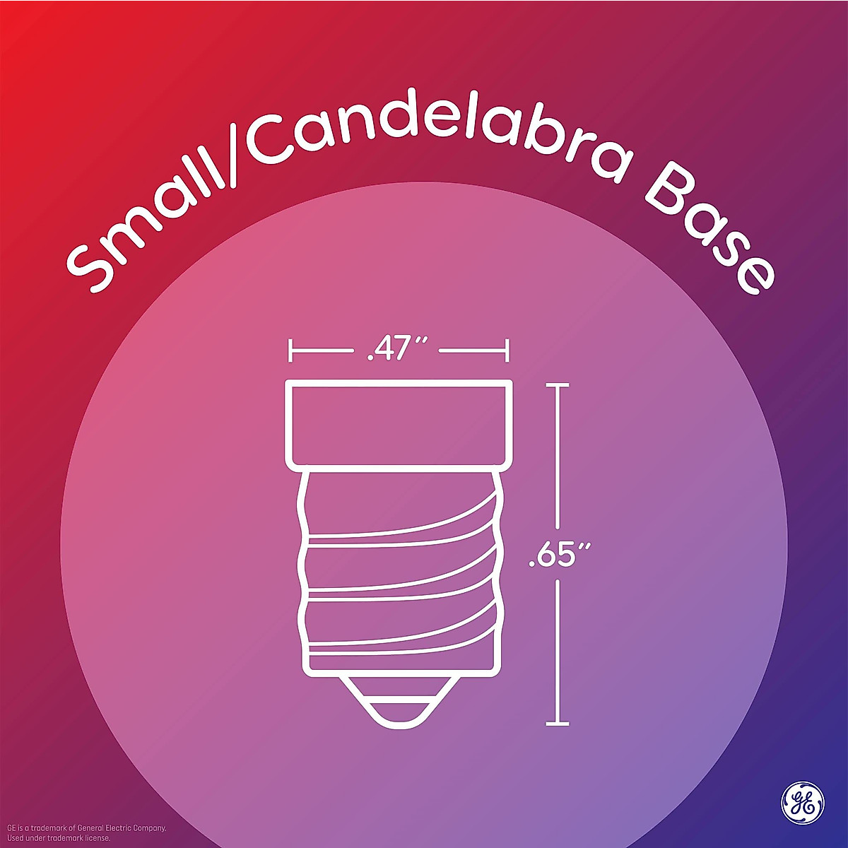 GE Refresh LED Light Bulbs, 40 Watt, Daylight, G16.5 Globe Bulbs, Small Base (2 Pack)