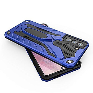 Kitoo Designed for Samsung Galaxy S21 Case with Kickstand 5G, Military Grade 12ft. Drop Tested - Blue