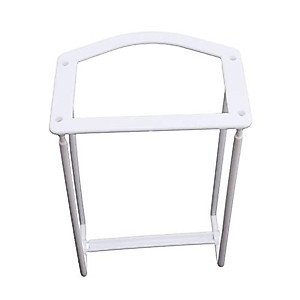 GOMYIE 1Pcs Plastic Organizer Clothes Hanger Holder Stacker Storage Rack Home Storage Organizer Tion Hangers(White)