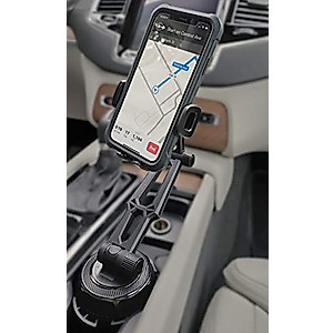 Encased Cup Phone Holder for Cars, Trucks and Vans (Fully Adjustable) Universal Cellphone Cradle Mount for iPhone 12/13/14 Pro Max/11/Xs Max/XR & Samsung Galaxy S9/S10/S20/S21/S22/ S23 Plus/Ultra