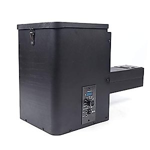 Vertical Pellet Hopper Assembly Kit, 14.5" DIY Electric Wood Pellet Smoker Grill Part, Electric Wood Pellet Smoker Grill Knob Type, W/ Vertical Controller by Knob, for Grill, Smoke, Bake