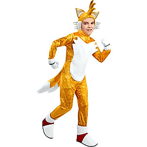 Rubies Sonic Deluxe Tails Costume, Child's Medium, for Halloween or theme party