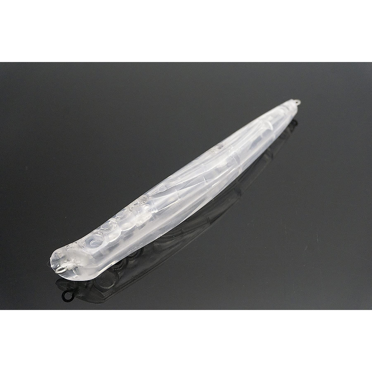 10PCS Unpainted Lure Blanks 13.73g 13cm with 7mm Free Fishing Eye Crankbait Simulation Blank Body Clear Hard Baits Trout Salmon Minnow Lure Popper Lures Topwater Freshwater 7mm 8055