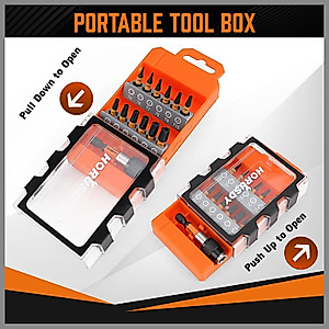 HORUSDY 13Pieces T5-T40 Torx Bits Set - Torx Security Bit Set - Security Torx Bit Set | Star Bits Set - 1/4 Hex Torx