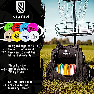 Viking Discs 8-Disc Set in Ground Plastic - Disc Golf Equipment Bulk Set
