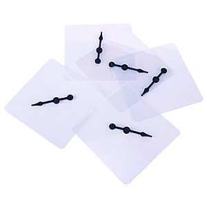 Learning Advantage Transparent Spinners - Set of 5 - Math Game Spinner - Dry Erase Surface for Multiple Uses