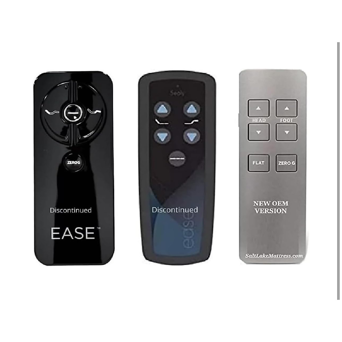 Replacement Remote Compatible with Ease 1.0 2.0 3.0 or 4.0 Sealy (New Gen Grey Version) for Adjustable Beds