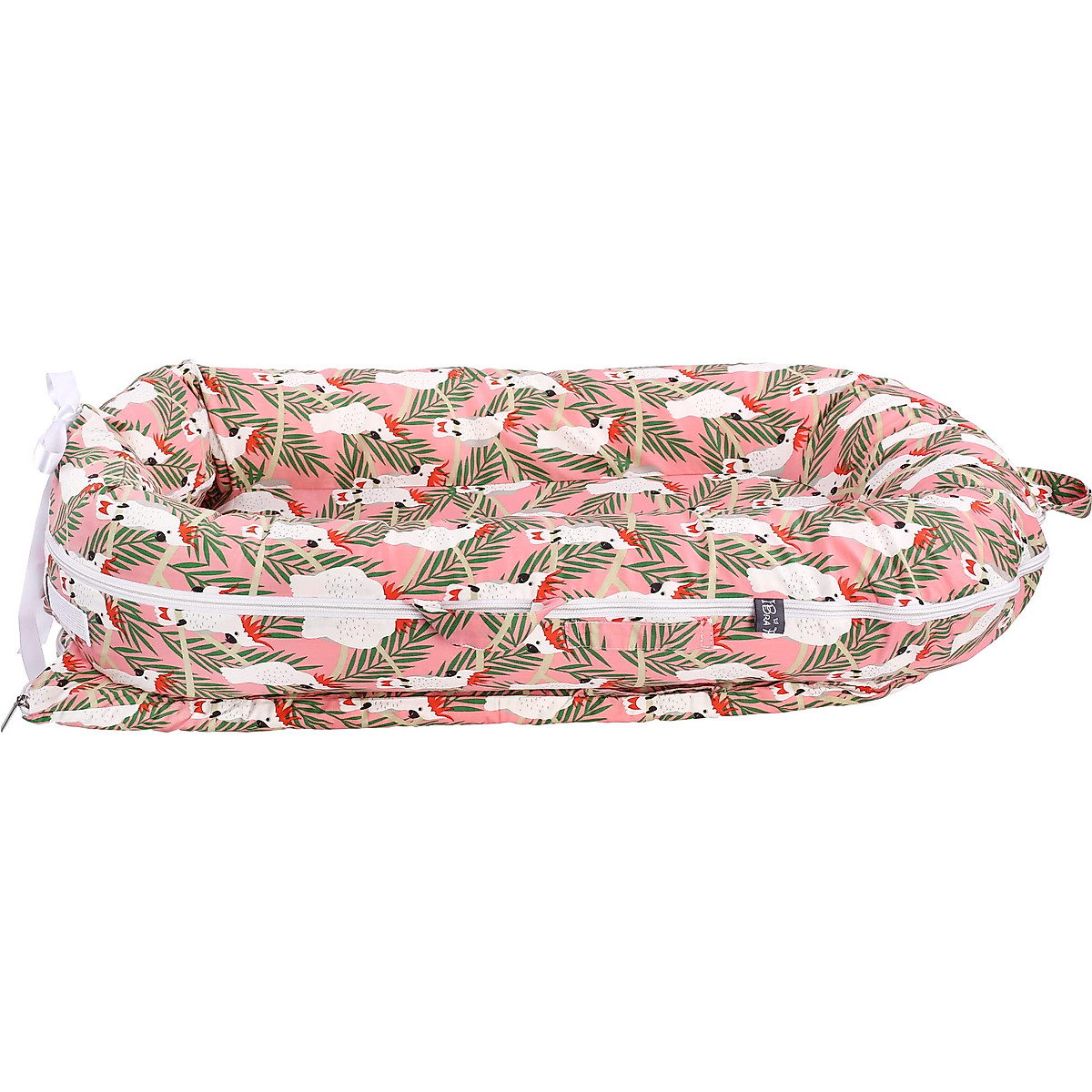 IBraFashion Newborn Lounger Cover - Dock a tot Covers Only for DockATot Deluxe Plus + | 100% Cotton Infant Baby Nest Replacement Extra Cover Only Hypoallergenic (Parrot and Palma)