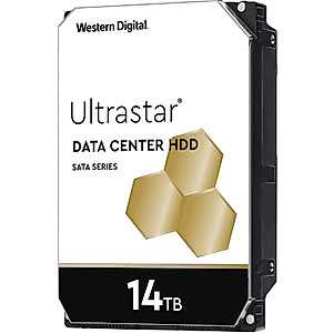 Western Digital 14TB Ultrastar DC HC530 SATA HDD - 7200 RPM Class, SATA 6 Gb/s, 512MB Cache, 3.5" - WUH721414ALE604