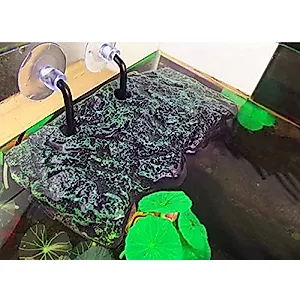 BigTron Turtle Platform, Floating Turtle Pier Rectangular Terrapin Dock PU Foam Aquarium Float Decoration Bask Terrace Climb Brazilian Tortoise (Large)
