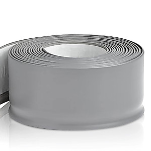 ProFlex Gray Vinyl Wall Base - 6 in X 20 ft Trim with Super Strong Peel and Stick Adhesive - Flexible Self Stick Vinyl - Easy Install Floor Base with Toe Kick