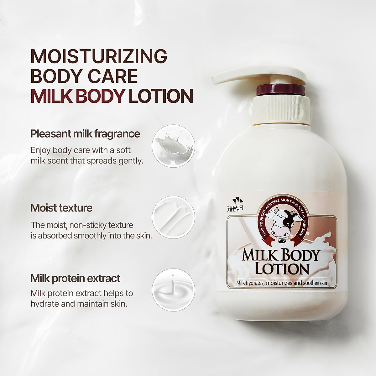 COSMOCOS SOMANG MILK BODY SOOTHING & MOISTURIZING LOTION 500ml