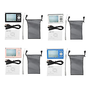 Vbestlife 4K Digital Camera, 16X Zoom Video Camera with IPS HD Mirrorless, 50MP Camera for Macro Shooting, AF Autofocus, LED Fill Light, for Outdoor Gifts(Blue)