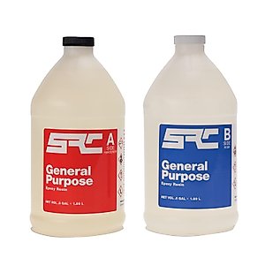 SPRESIN Clear 2 Part Epoxy Resin Kit for General Purpose, Tabletops, Wood Countertops, Encapsulation, Self-Leveling, Water Resistant, Impact Resistant - 1 Gal (0.5-Gal Part A + 0.5-Gal Part B)