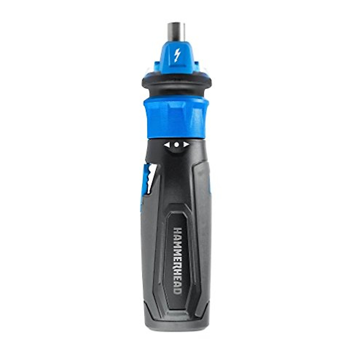 HAMMERHEAD 4V Lithium Rechargeable Screwdriver with Patented Circuit Sensor and 9-Piece Bit Kit with Innovative Bit Grip