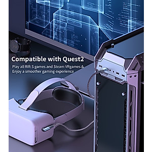 sweguard Link Cable 10 FT, VR Cable Compatible with Oculus Quest2/Pico 4 Accessories and PC/Steam VR, High Speed PC Data Transfer, USB 3.0 to USB C Cable for VR Headset