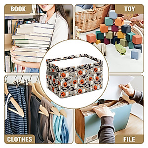 Halloween Basket Trick or Treat Bags Boo Basket with Handles Halloween Pumpkin Ghost Halloween Storage Containers for Storage Toy Storage