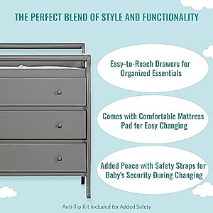 Dream On Me Liberty Collection 3 Drawer Changing Table