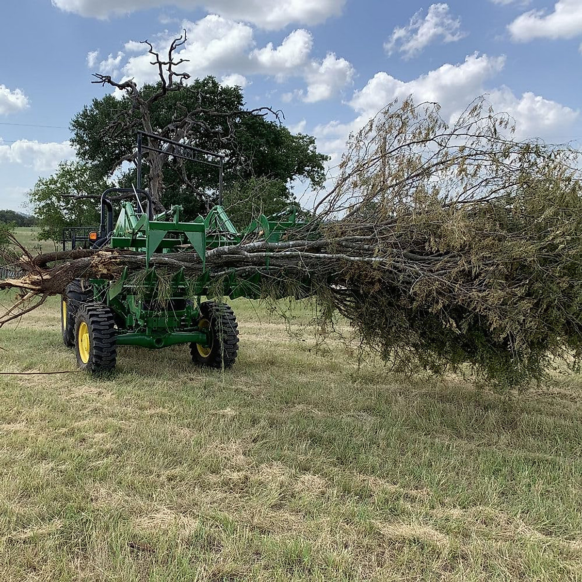 Titan Attachments 72in Economy Grapple Bucket Attachment Fits John Deere Tractors, 3/8in Thick Steel Frame, Hook and Pin Mounting System