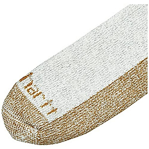 Carhartt Men's Heavyweight Synthetic-Wool Blend Boot Sock, Brown, Medium