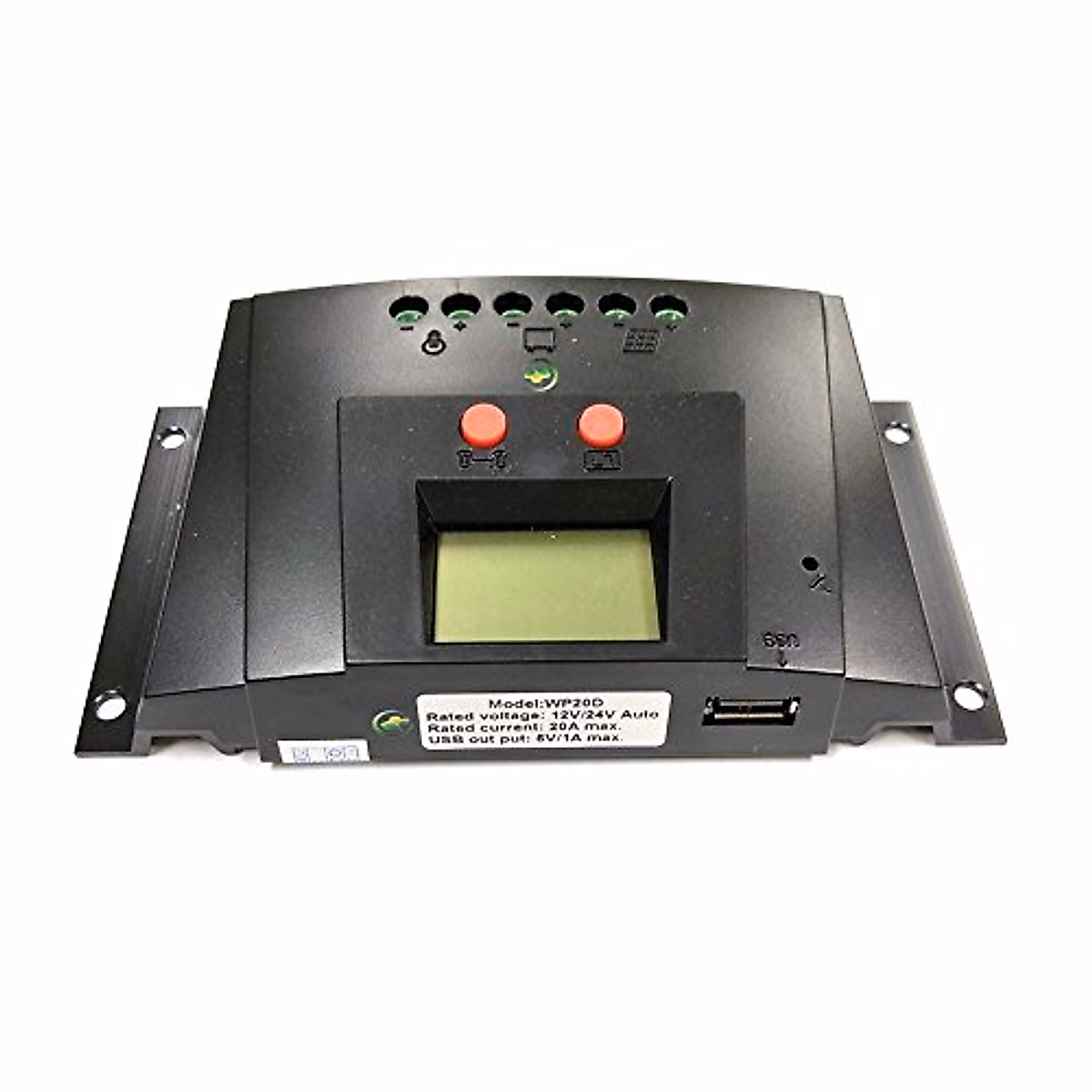 Bioenno Power 12V/24V, 20A Universal Solar Charge Controller for LFP LiFePO4 Lithium Iron Phosphate Batteries (SC-122420JUD)