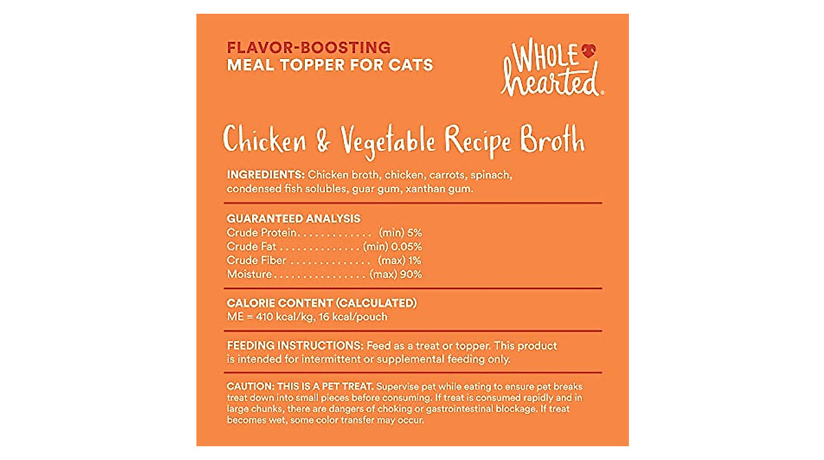 WholeHearted Cat Meal Topper Broths Variety Pack - Boost Flavor & Hydration