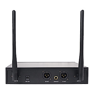 Sound Town 200-Channel Professional UHF Wireless Microphone System with 2 Handheld Microphones, for Church, Business Meeting, Outdoor Wedding and Karaoke