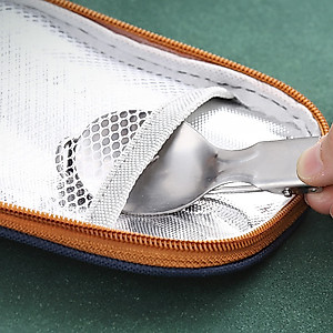 Insulated Soup Cup with Spoon â€‹Stainless Steel Portable Lunch Cup for Containing Food and Drink