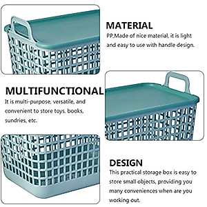 Cabilock Plastic Baskets Basket Plastic Storage Basket Multipurpose Rectangular Food Storage Organizer Bin Basket for Kitchen Cabinets Freezer Bedroom Bathroom Rectangular Storage Basket Baby Basket