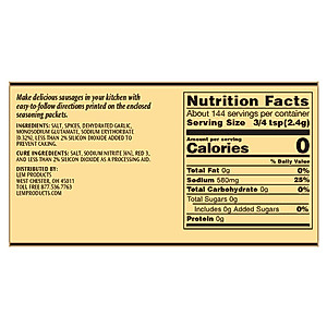 LEM Products Backwoods Trail Bologna Cured Sausage Seasoning Kit, Ideal for Wild Game and Domestic Meat, Seasons Up to 20 Pounds of Meat, 15.2 Ounce Package with Pre-Measured Cure Packet Included