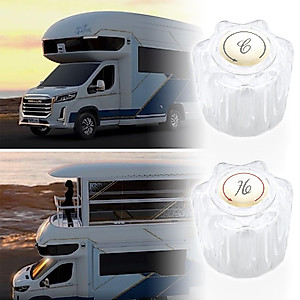 PuritySage Shower Faucet Handle Replacement,Compatible with Delta MP54260,Hot/Cold Shower Knobs with Acrylic Plastic(2-Pack)