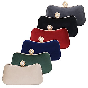 Elegant Velvet Clutch Evening Bags for Women Formal Wedding Party Clutch Purse Prom Cocktail Handbags