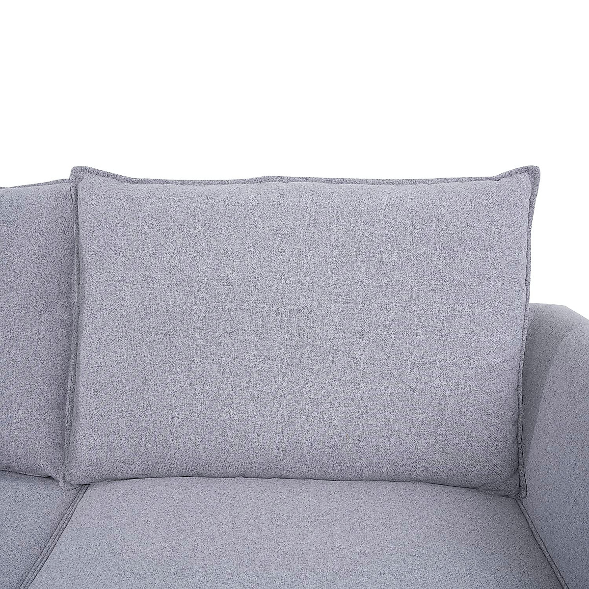 Naomi Home Elizabeth Convertible U Shaped Modular Sofa Sectional Modular Couch with Chaise Oversized Sofa Sleeper Couch for Large Living Room - 7-Seater L Shaped sectional Sofa - Gray