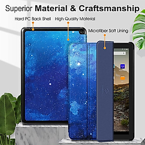 Fintie Case for Amazon Fire HD 10 and Fire HD 10 Plus Tablet (Only Compatible with 11th Generation 2021 Release) - Ultra Lightweight Slim Shell Stand Cover Auto Wake/Sleep, Starry Sky