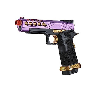 Lancer Tactical Airsoft Pistol STRYK Hi-Capa 5.1/4.3 Full Metal Gas Blowback 330 FPS (Regular, Purple & Gold, Hi-Capa 5.1)