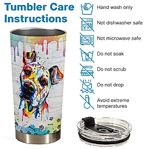 Limima Gifts for Pitbull Lovers for Christmas, Pitbull Gifts for Owners, Christmas - Halloween - Birthday Gift Ideas for Pitbull Mom - Pitbull Dad, Pitbull Funny Facts 20oz Tumbler Cup Mug