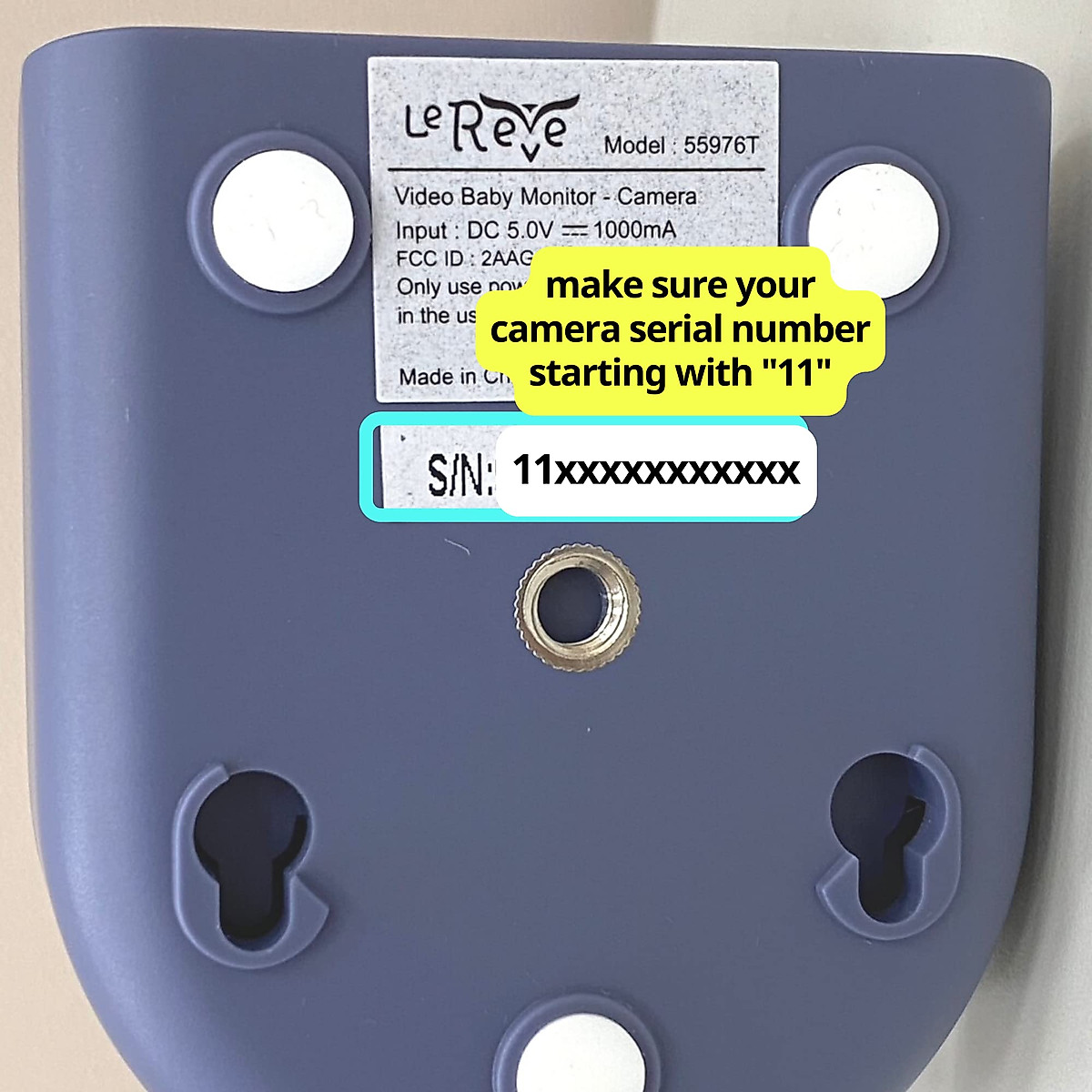 LEREVE LRX-5 & 52 Replacement Monitor, Only for Camera's S/N Number Start with 11