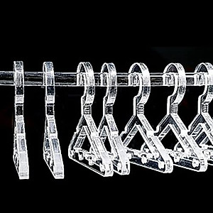 UGPLM Earring Hanger Earring Holder Stand Photography Display Props Coat Hanger Earring Rack Earring Organizer for Desktop Closet Vanity Table, Clear