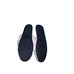 Victoria's Secret Signature Satin Slipper Pink Stripe Size Medium 7/8 New